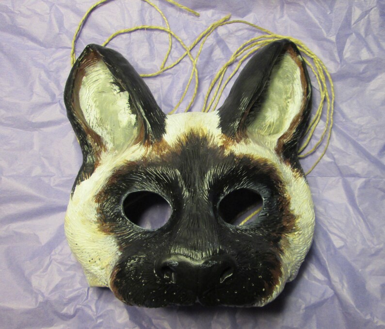 Cat Mask Costume Mask Masquerade Mask Neko Brown Tabby - Etsy