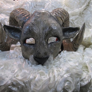 Aries, Ram Mask, Bighorn, Masquerade Mask, Horn Options, Animal Costume ...