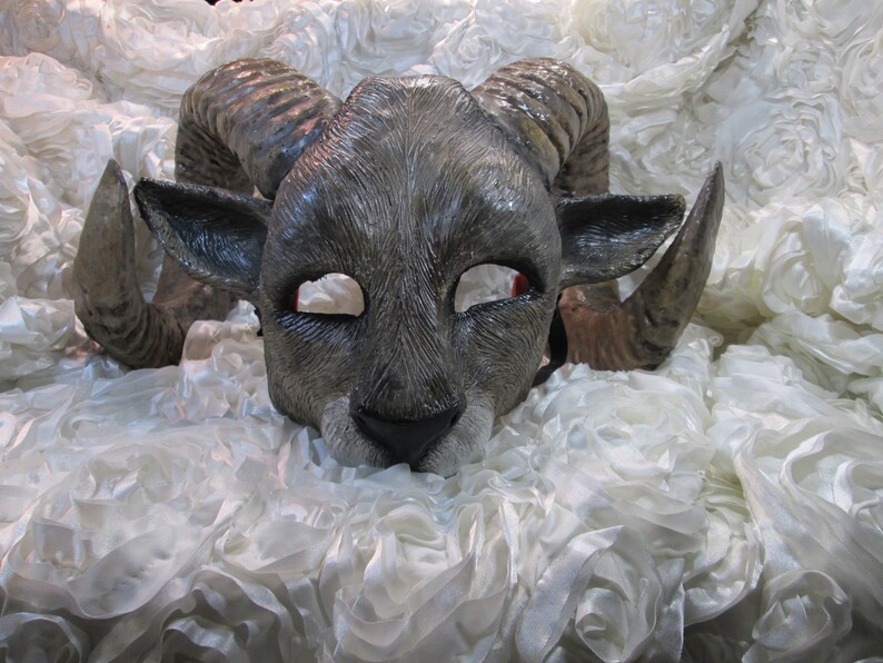 Aries Ram Mask Bighorn Masquerade Mask Horn Options | Etsy
