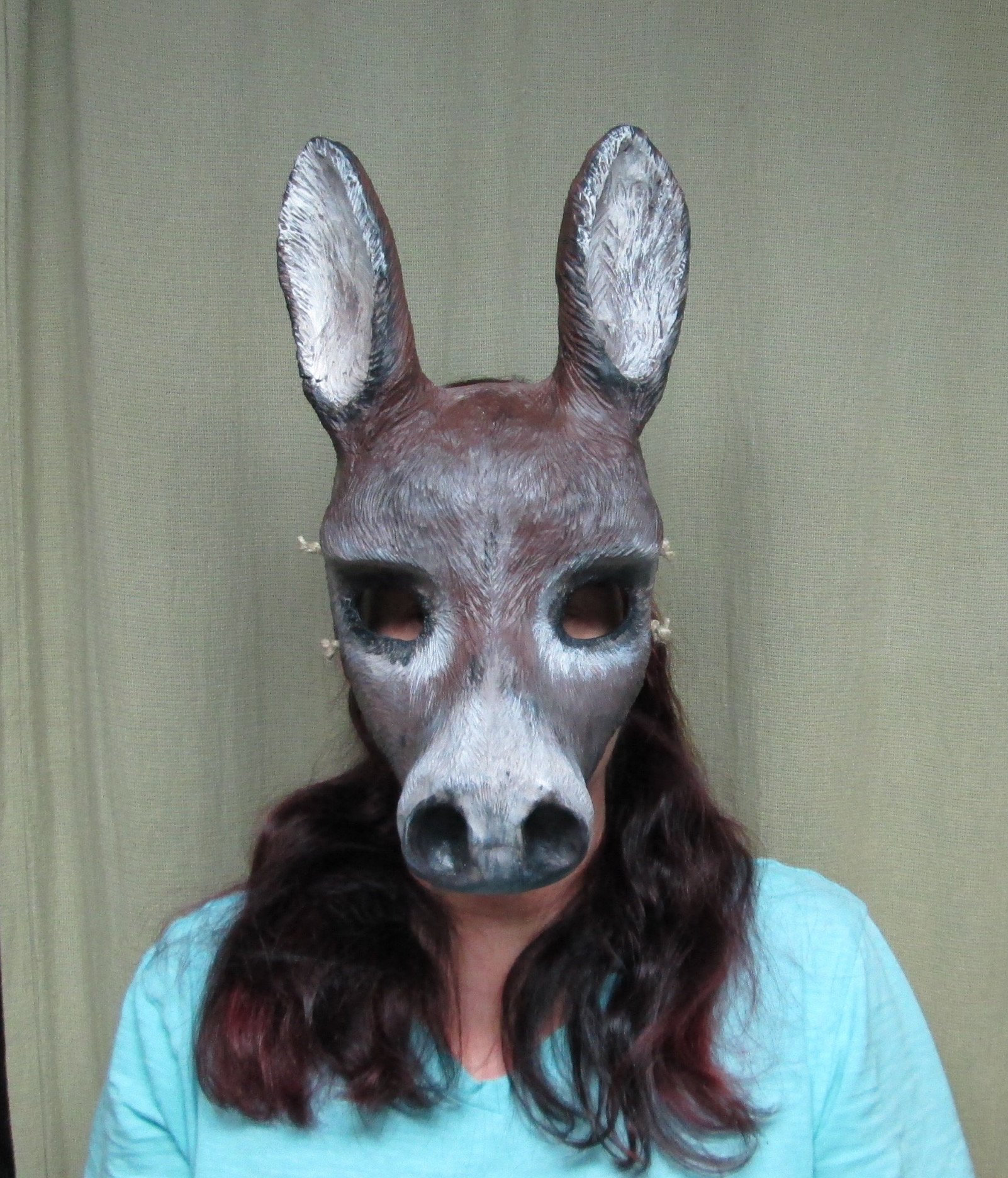 Donkey Costume Mask Animal Mask Made to Order Handmade | Etsy