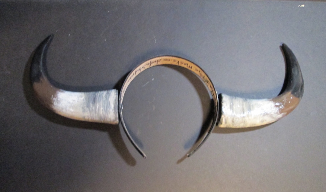 Costume Bull Horns, Handmade, Faux Steer Horns, Water Buffalo, Cosplay ...