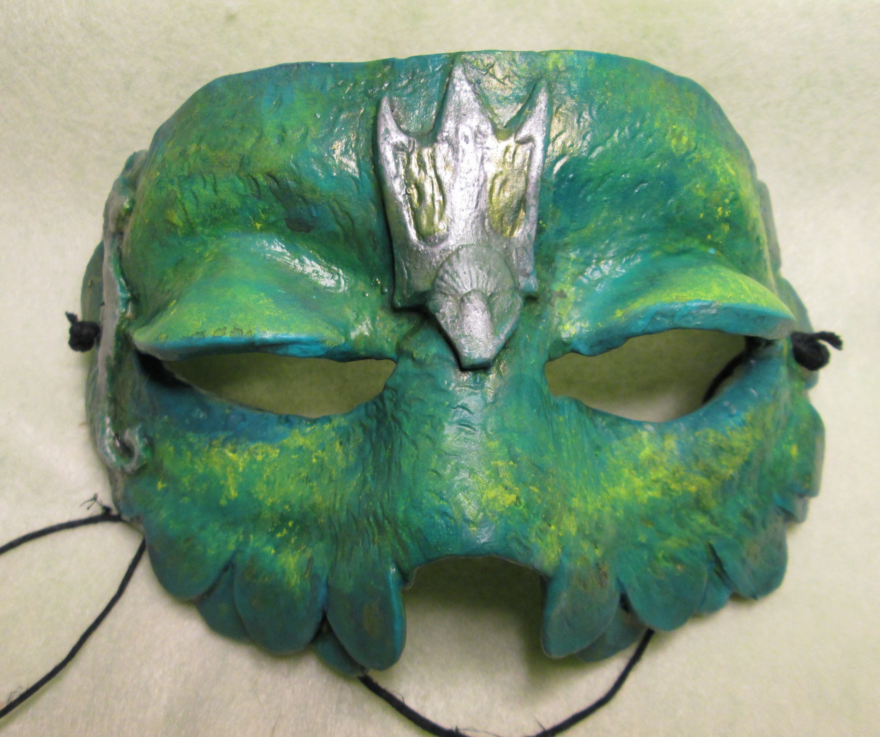 Merman Creature Mask Sea Green Masquerade Mask Costume | Etsy