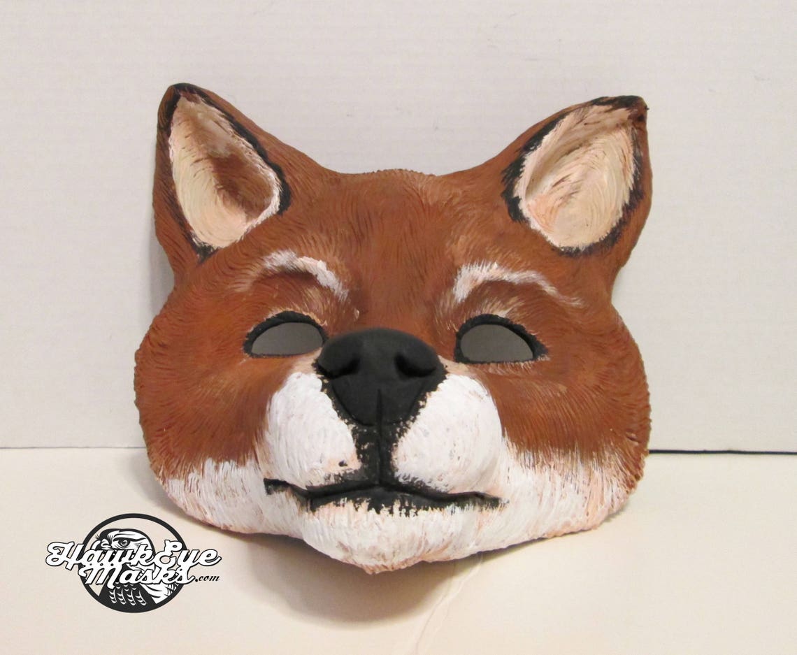 Fox Costume Mask Cute Fox Mask Animal Mask Zootopia - Etsy