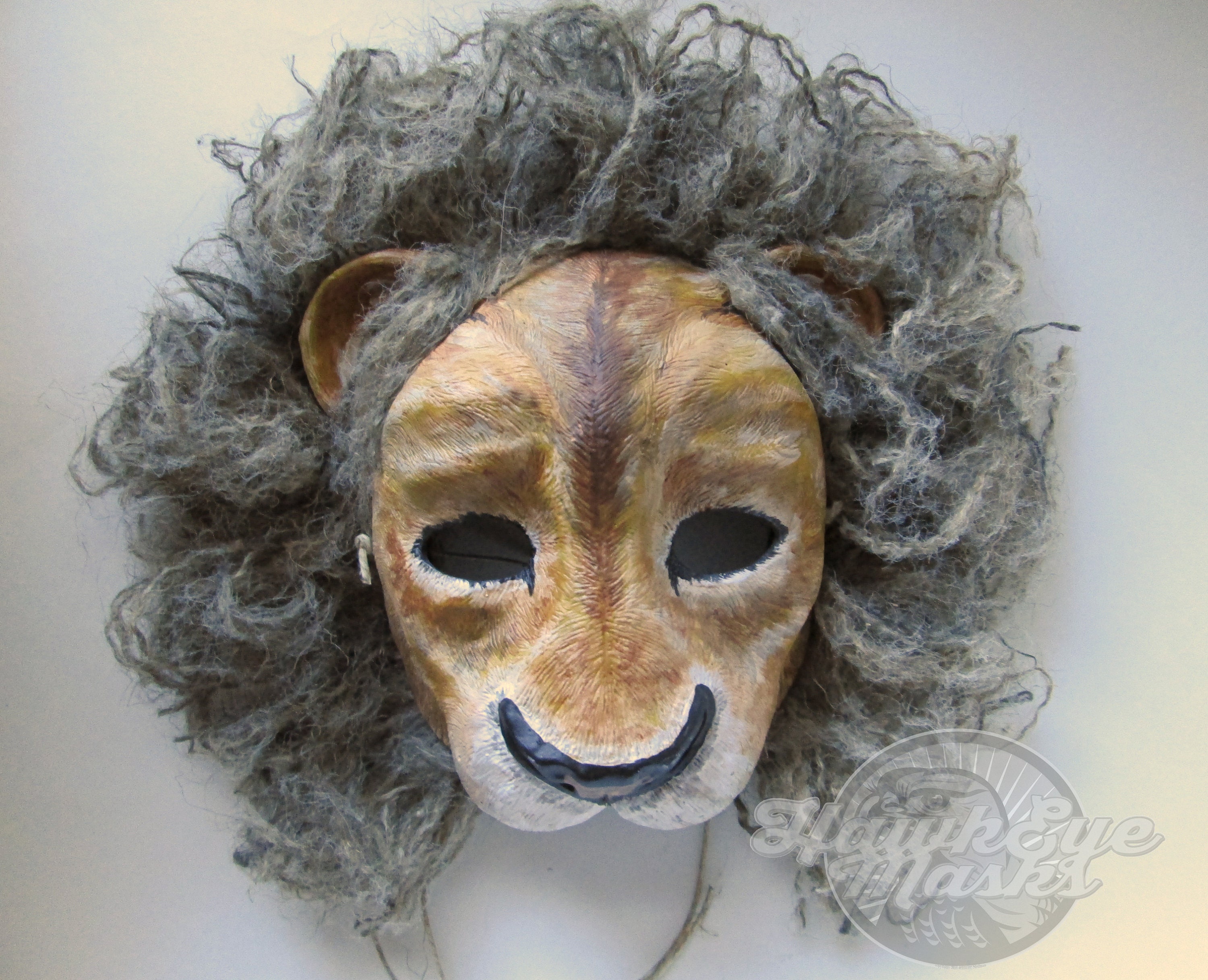 Handmade Lion Mask: King of the Jungle Costume Mask, Egyptian Sekhmet ...