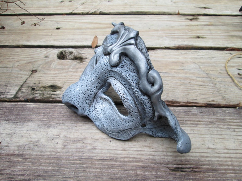 Cute gargoyle Gargoyle mask masquerade mask silver and | Etsy
