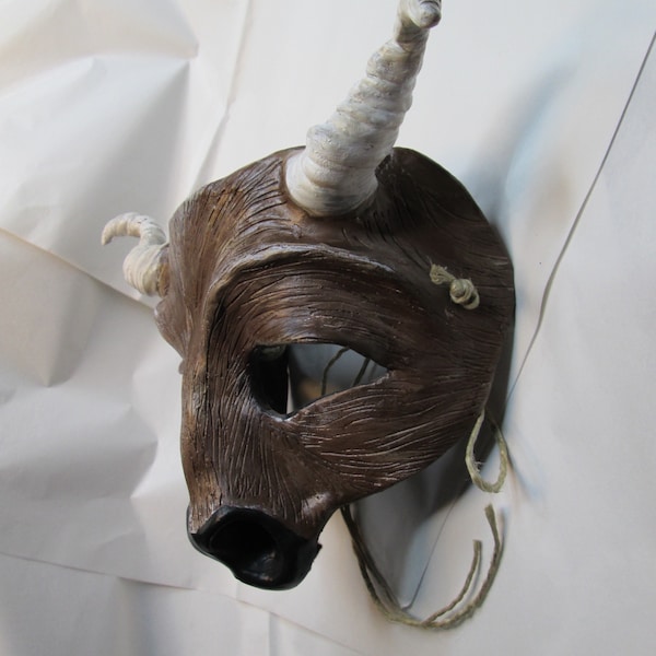 Horned Mask - Etsy