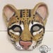 Ocelot Wildcat Mask Neko Cosplay Jungle Cat Animal Costume - Etsy