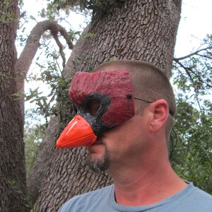 Redbird, Cardinal Mask, Halloween Mask, Red Bird, Cardinals, Adult Bird ...