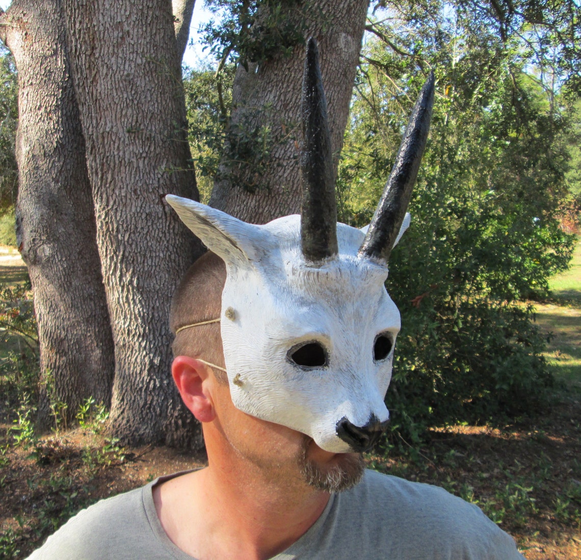 Mountain Goat Goat Mask Masquerade Mask Wildlife Art | Etsy