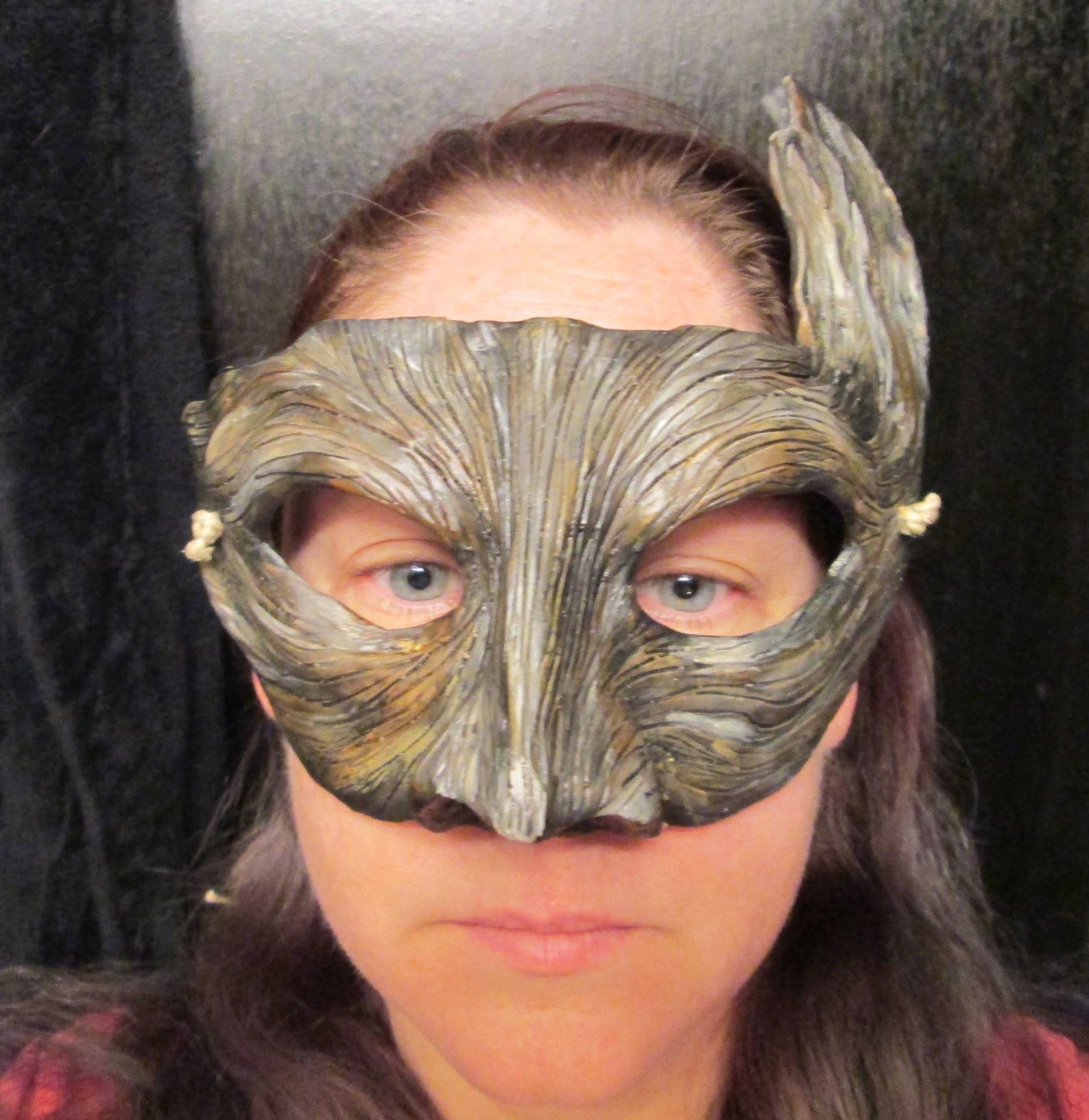 Asymmetrical forest faerie mask tree fairy mask masquerade | Etsy