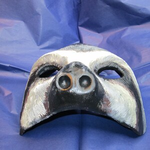 Sloth, Three Toed Sloth Mask, Wildlife Mask, Zootopia Cosplay, Animal ...