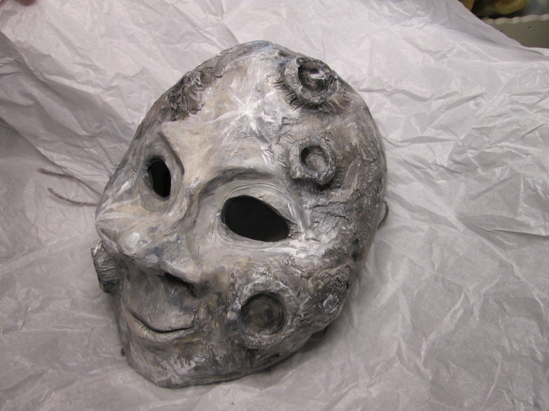 Moon Mask, Man in the Moon, Hand Painted Mask, Masquerade Mask, Jolly ...