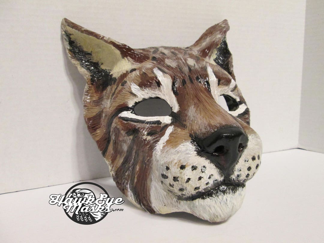 Wildcat Mask, Lynx, Neko, Custom Made, Animal Mask, Masquerade Mask ...