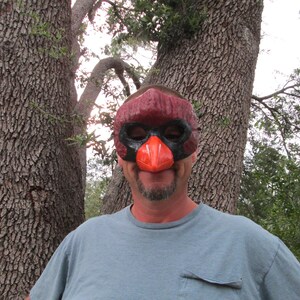 Redbird, Cardinal Mask, Halloween Mask, Red Bird, Cardinals, Adult Bird ...