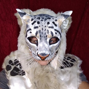 Snow Leopard, Mask, Animal Costume Mask, Neko, Animal Spirit ...
