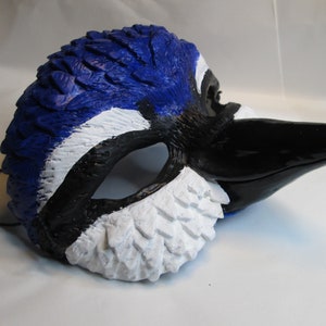 Bluejay, Mask, Blue Bird Mask, Masquerade Mask, Costume Mask, Bird ...