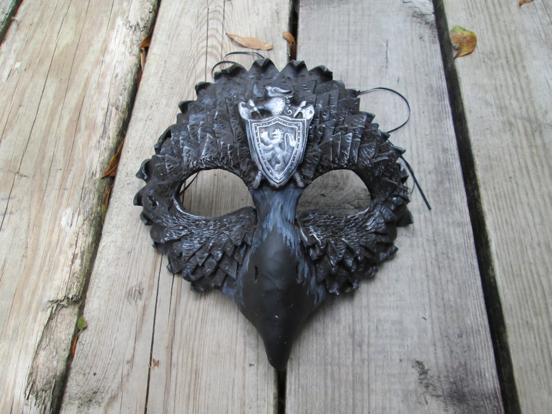 Raven Mask, Blackbird, Masquerade Mask, Costume Mask, Fantasy, Guardian ...