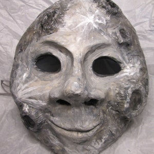 Moon Mask, Man in the Moon, Hand Painted Mask, Masquerade Mask, Jolly ...