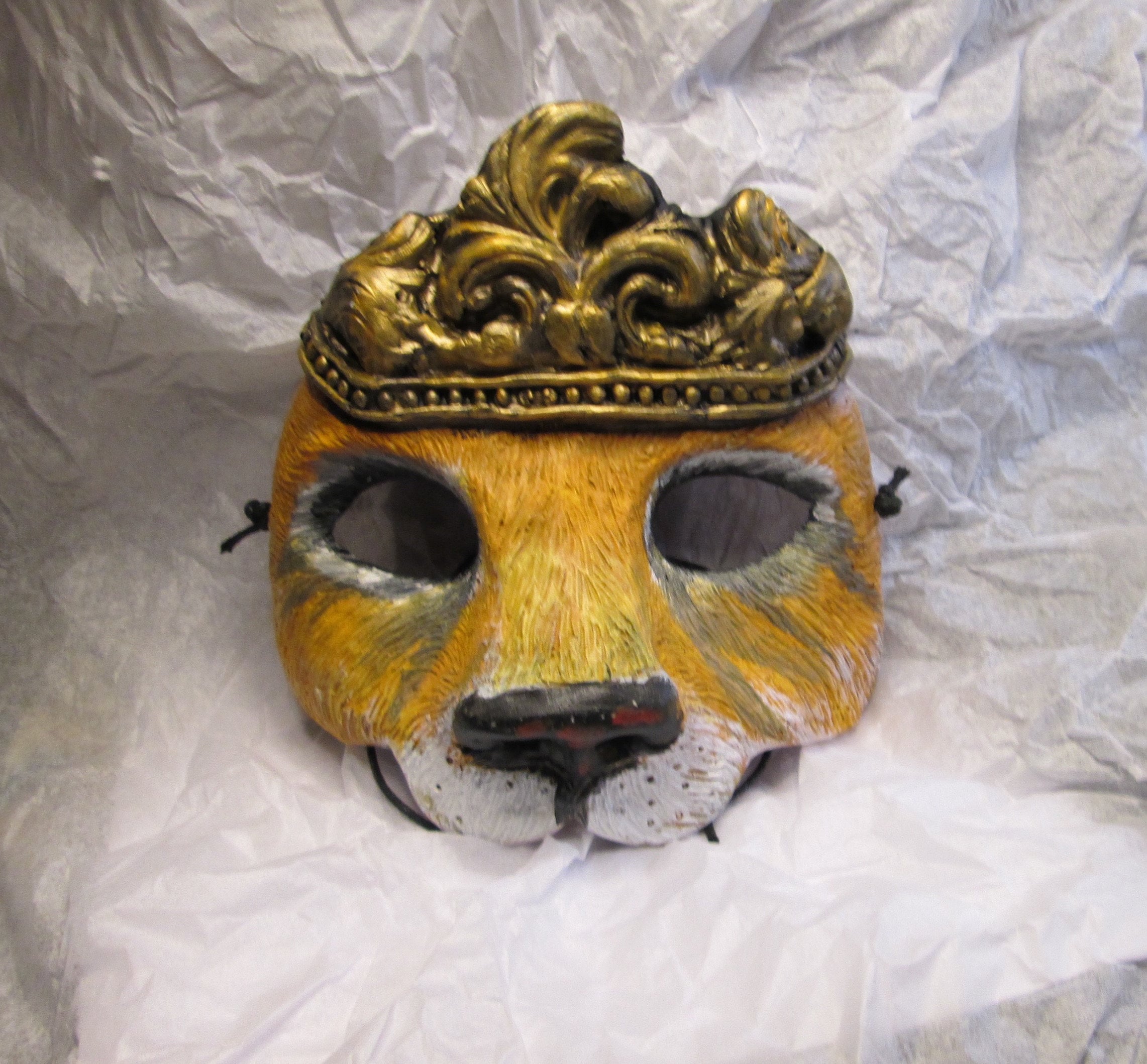 Lion Mask Big Cat Spirit Wearable Art One of a Kind - Etsy