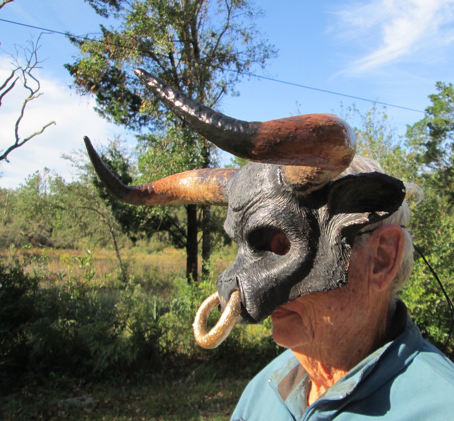 Minotaur Bull mask Mythological beast Taurus Black Bull | Etsy