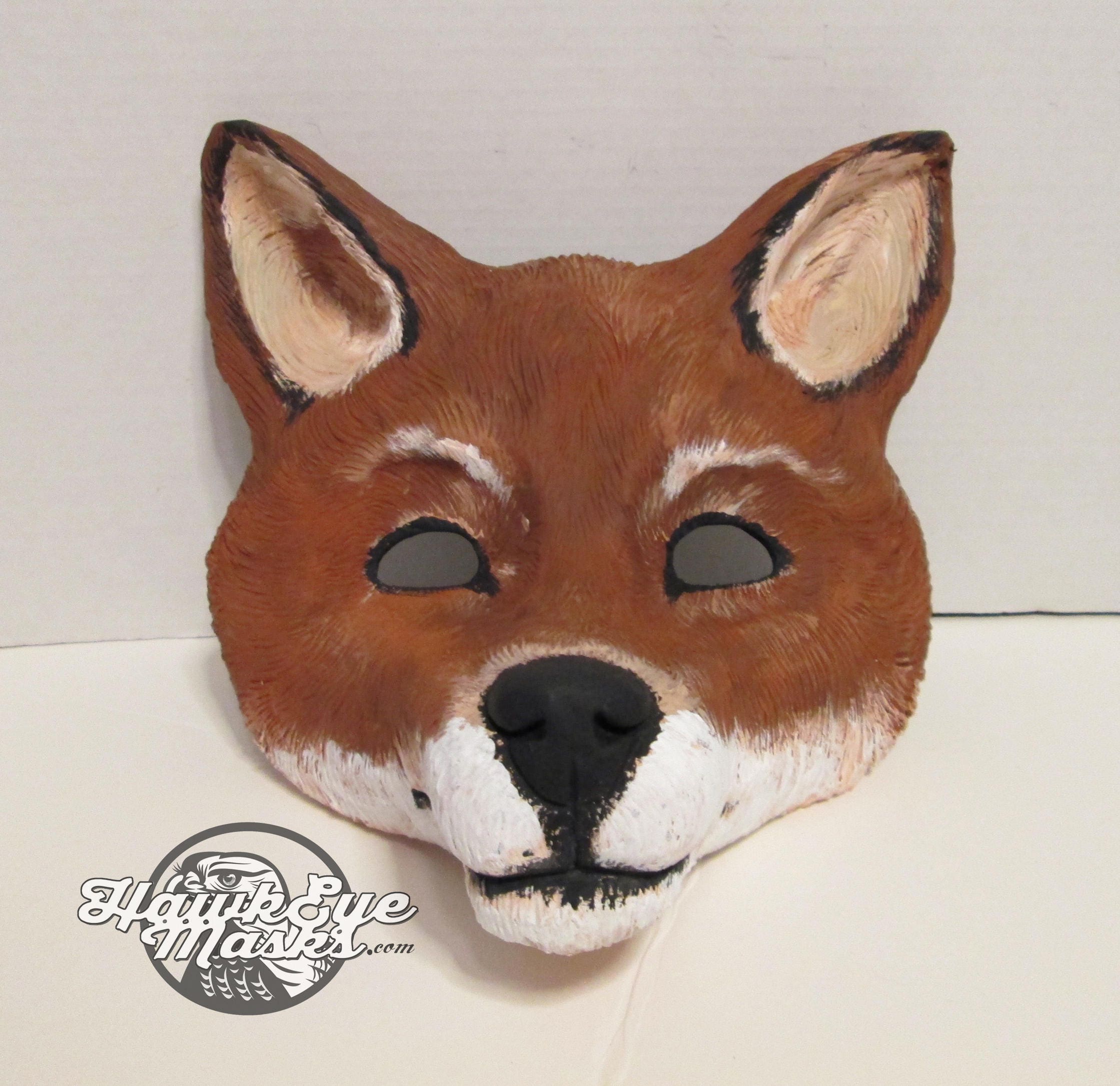 Fox Costume Mask Cute Fox Mask Animal Mask Zootopia - Etsy