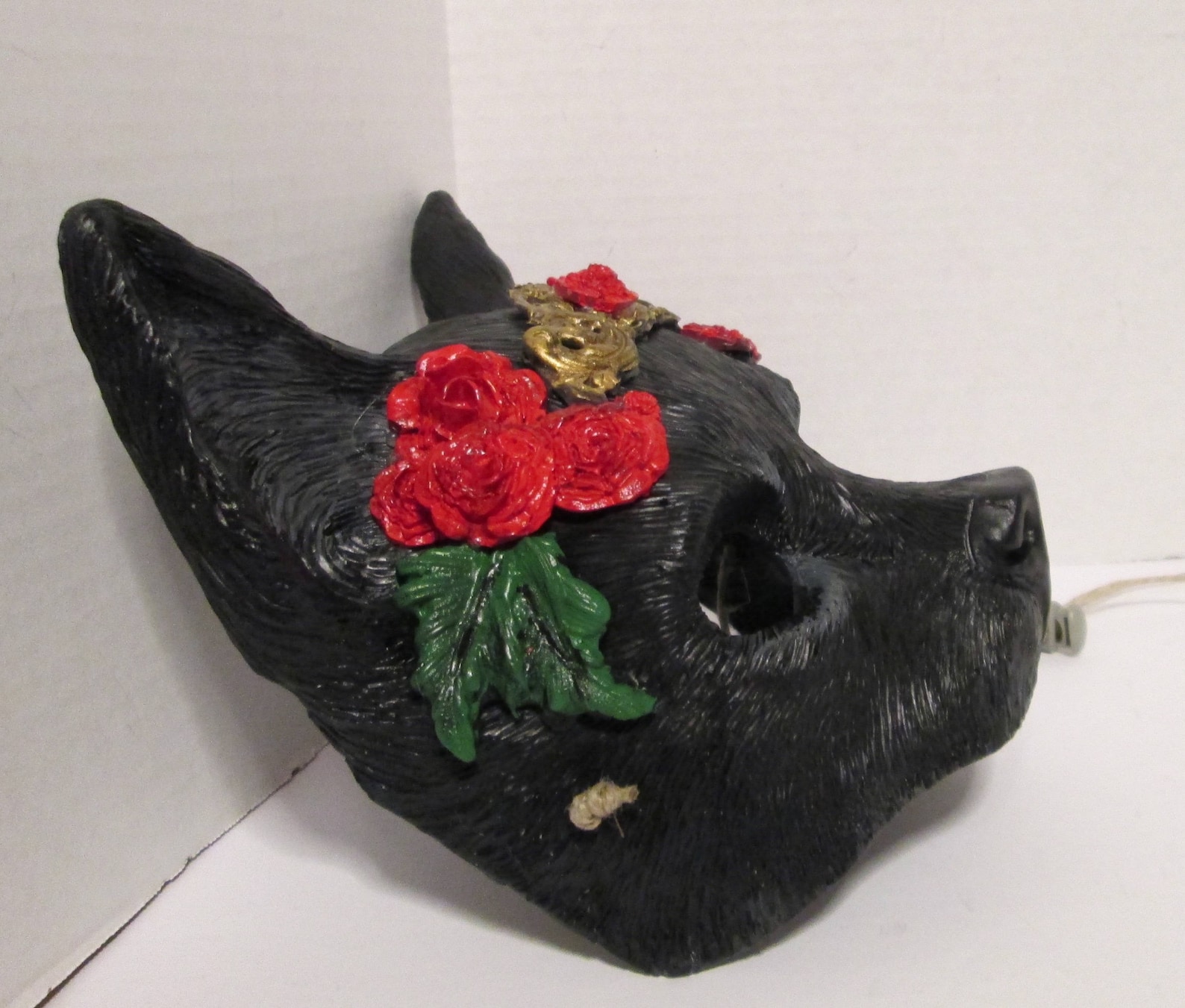 Black Cat Bast Egyptian Cat Hand Painted Masquerade Mask | Etsy