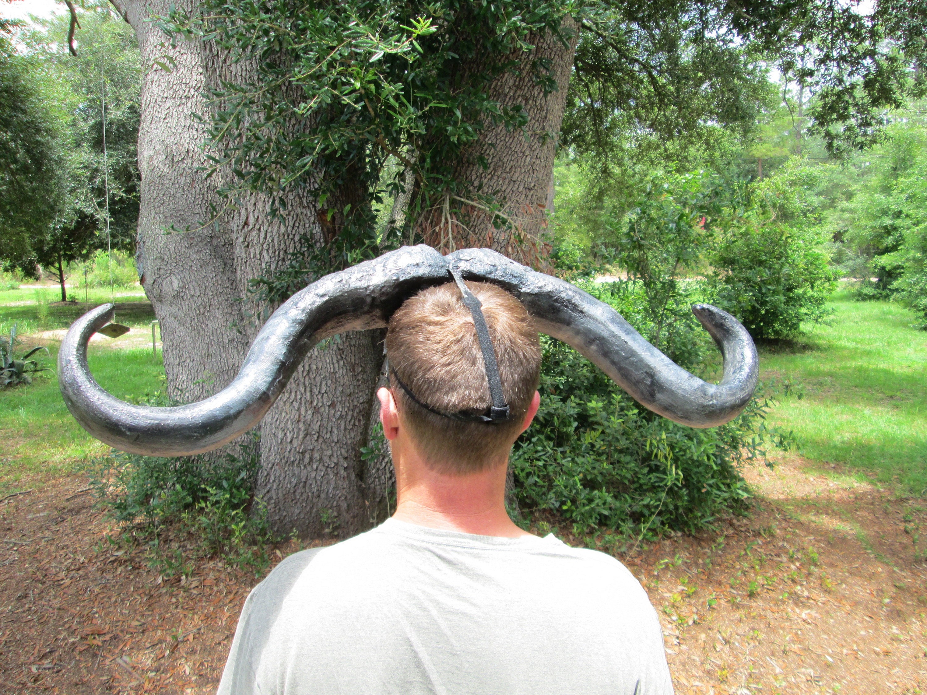 Costume bull horns Handmade faux steer horns water buffalo | Etsy