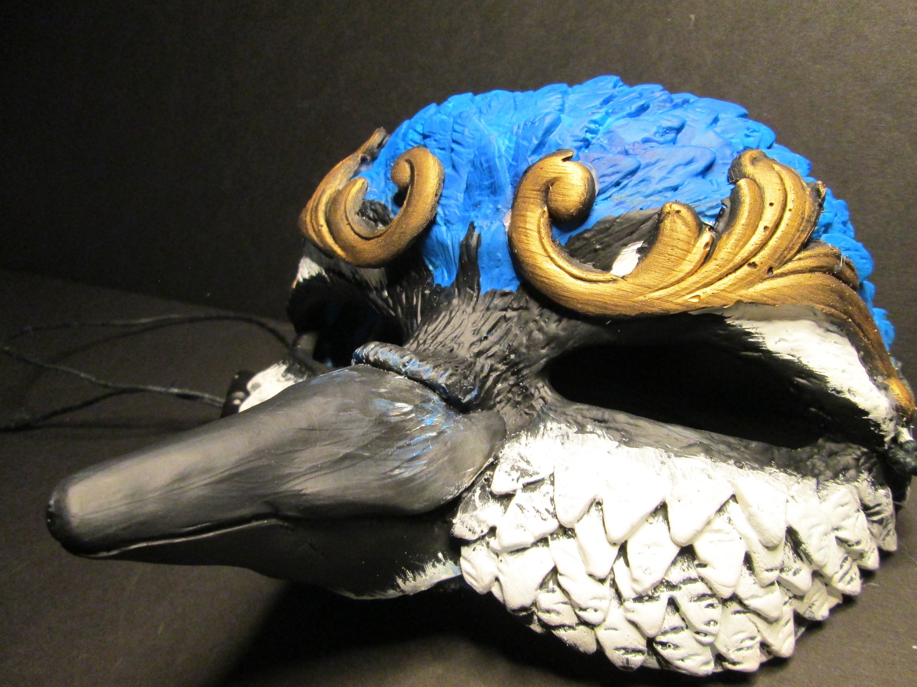 Bluejay mask Blue Bird mask masquerade mask costume mask | Etsy