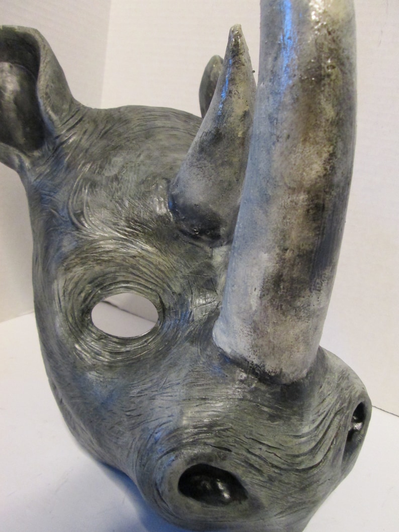 Rhino Costume Mask, Animal Costume Mask, Rhinoceros Mask, Masquerade ...