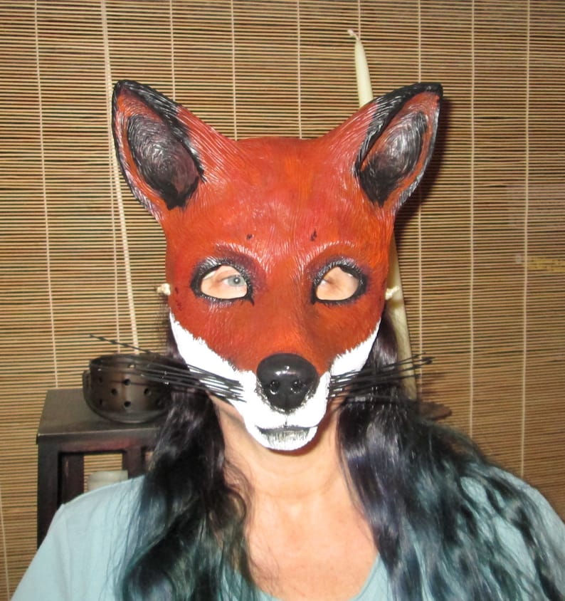 Fox Mask Fox Costume Mask Animal Mask Wildlife Cosplay - Etsy