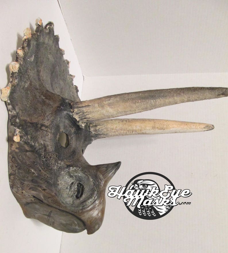 Triceratops Mask Dinosaur Mask Jurassic Park Realistic | Etsy