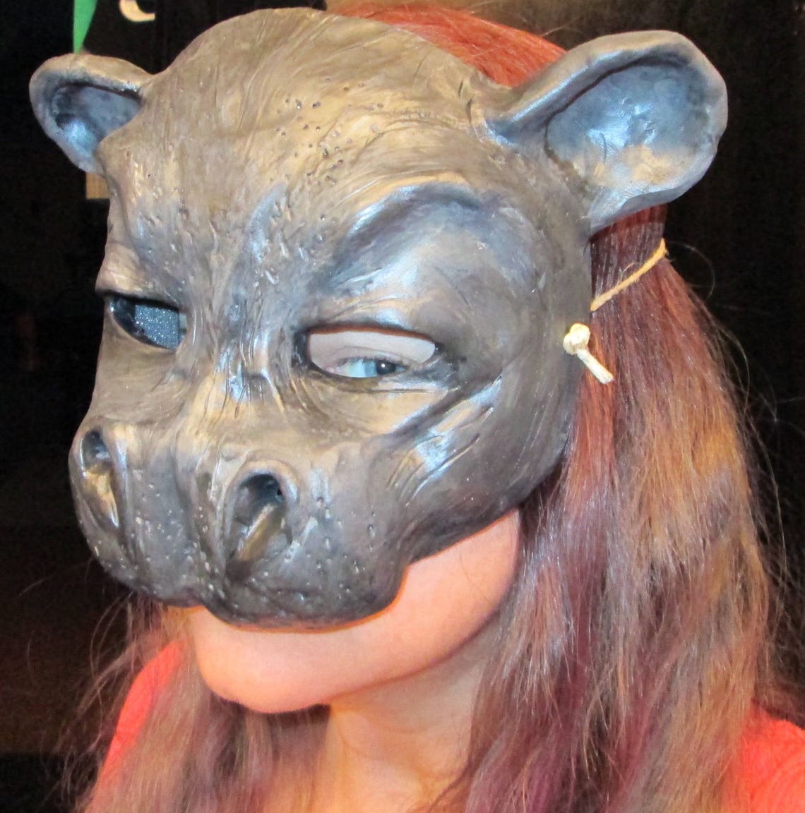 Hippo Mask Hippopotomus Animal Mask Madagascar Adult - Etsy