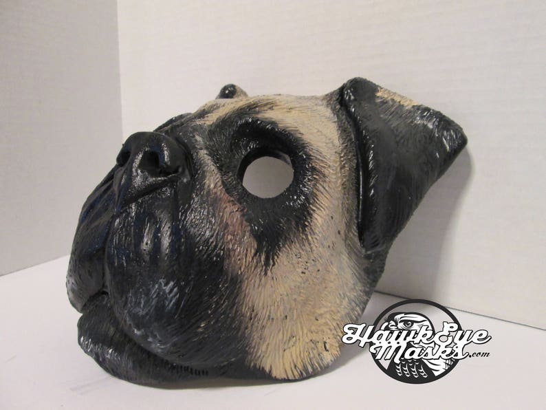 Pug Dog Costume Mask Pug Mask Pet Art Show Dog Men in | Etsy