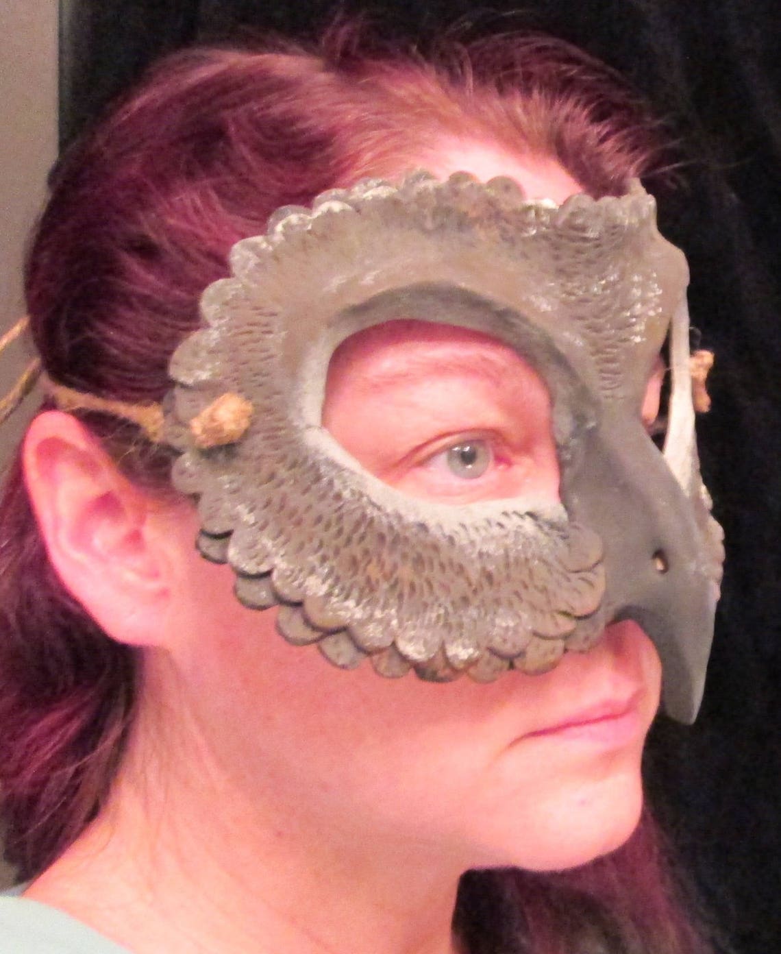 Fantasy Owl Mask Bird of Prey Mask Big Eyes Masquerade - Etsy