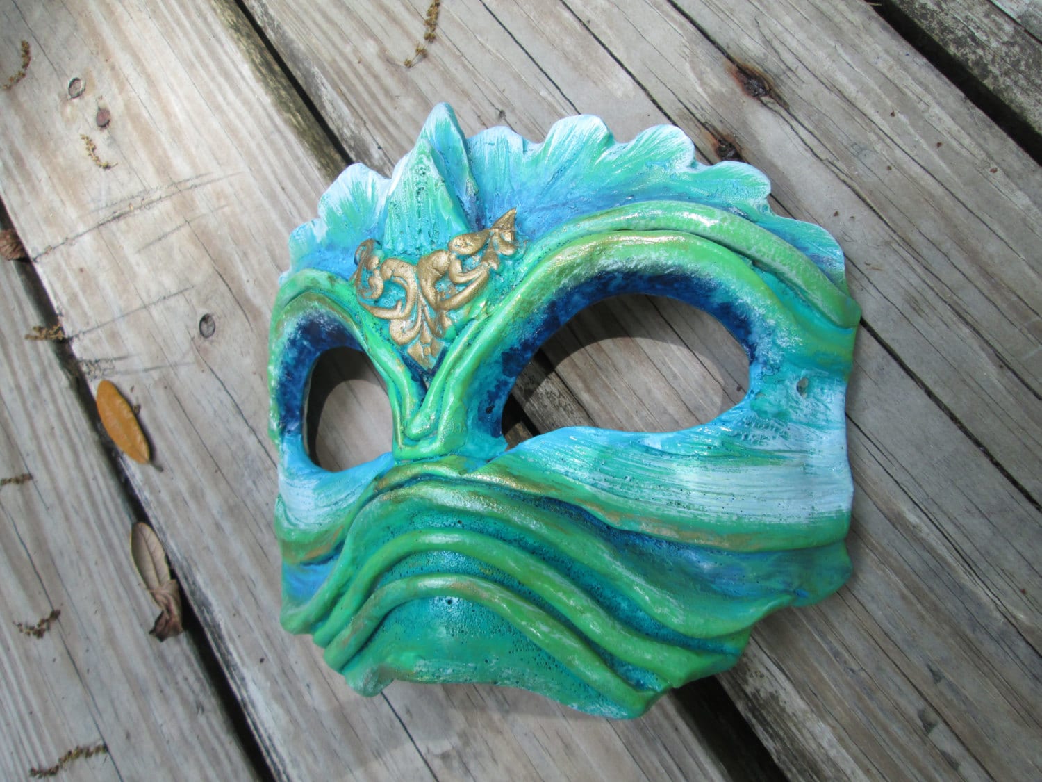 Merman Mermaid Green Lagoon Creature Mask Masquerade Mask - Etsy