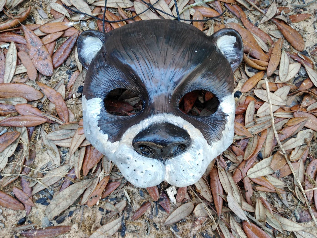 Otter Mask Cute Sea Otters Animal Mask Hand Painted - Etsy