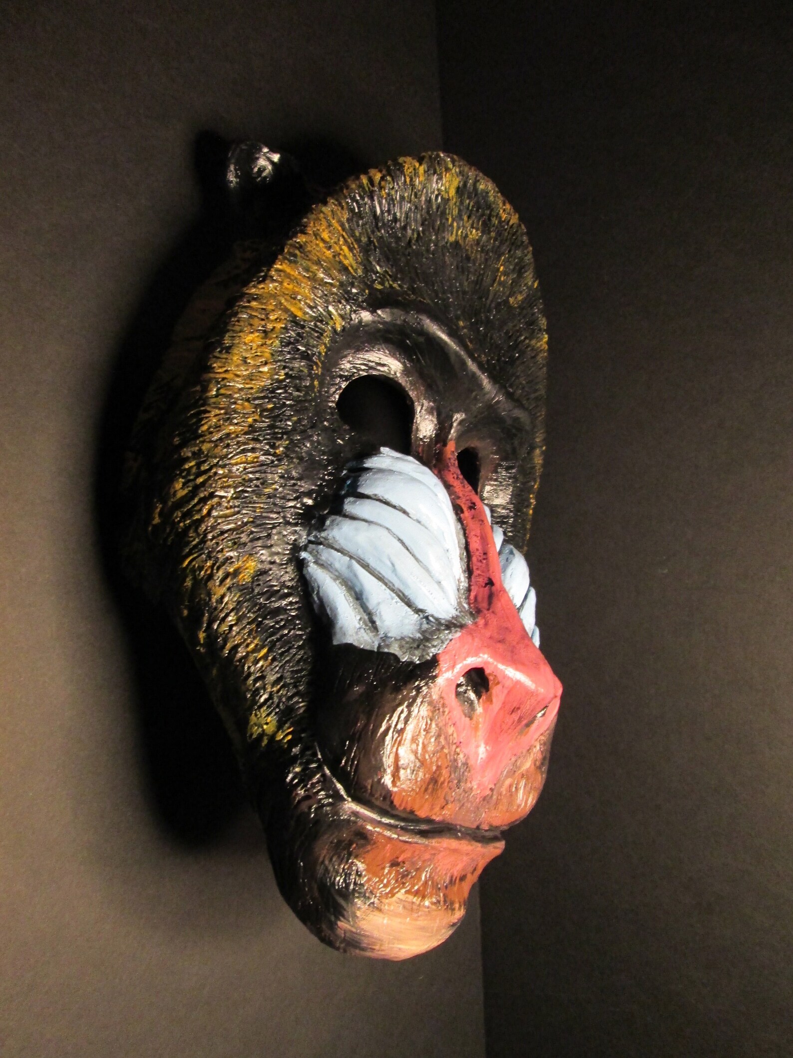 Mandrill Mask Cercocebus Mangabeys Primate Mask Monkey | Etsy