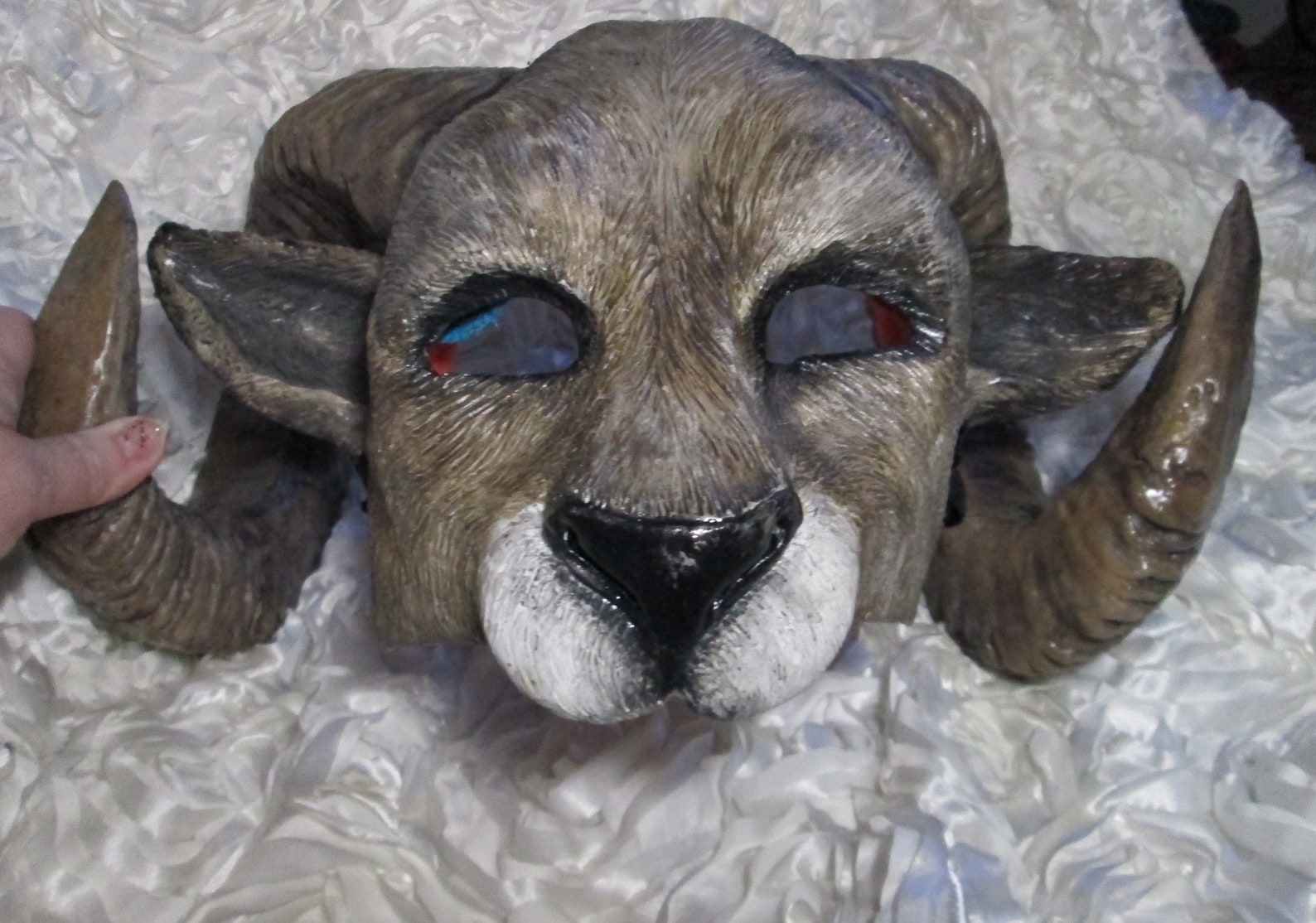 Aries Ram Mask Bighorn Masquerade Mask Horn Options | Etsy