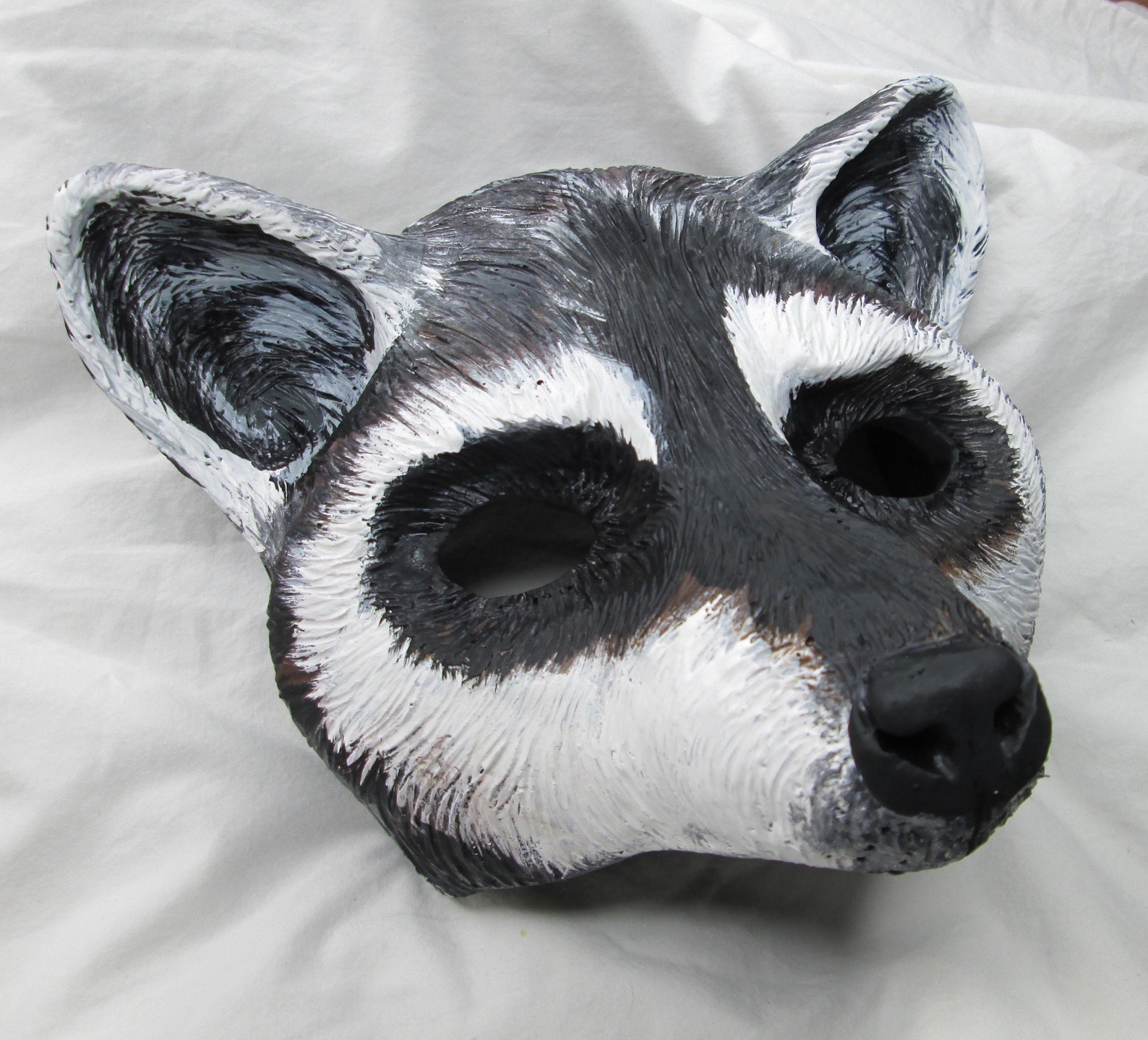 Raccoon, Mask, Animal Costume Mask, Hand Painted, Rocket, Masquerade ...