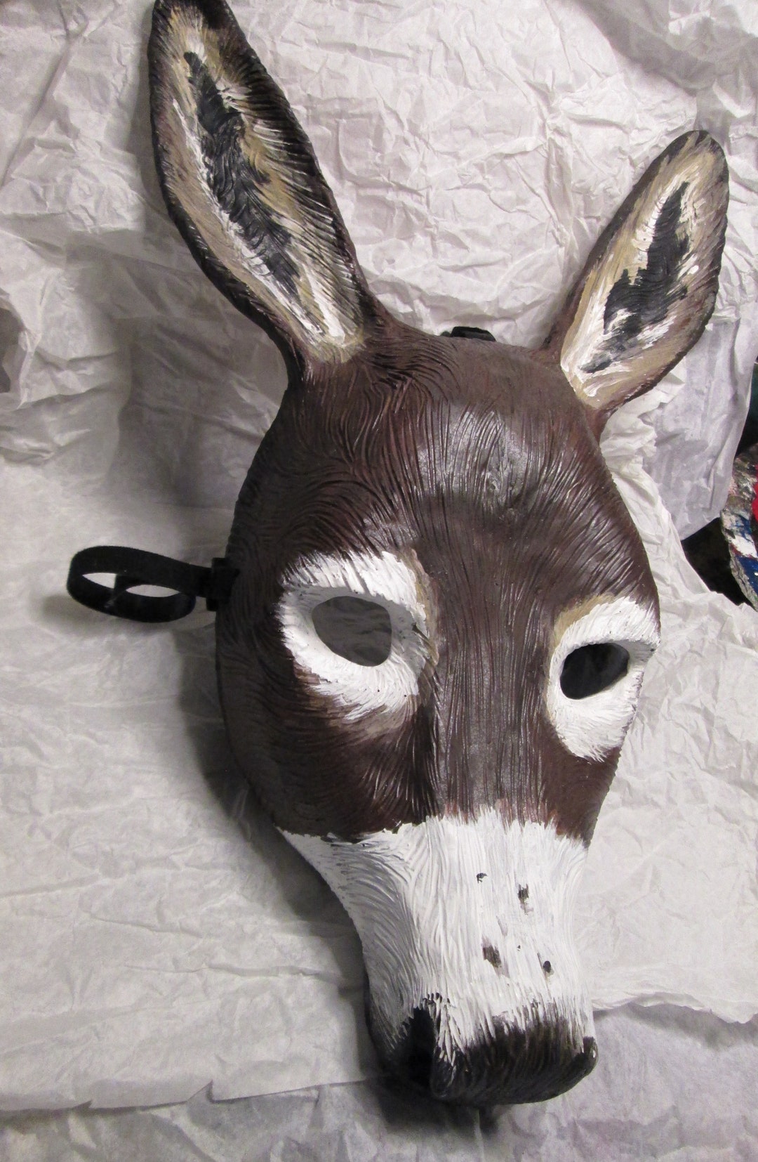 Donkey Mask, Realistic Costume Animal Mask, Made to Order, Handmade ...
