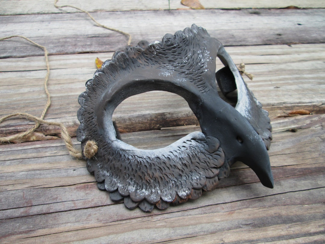 Fantasy Owl Mask, Bird of Prey Mask, Big Eyes, Masquerade Mask, Costume ...