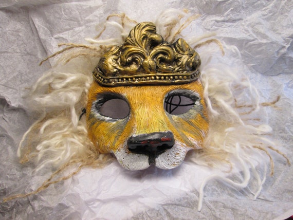 Lion Mask Big Cat Spirit Wearable Art One of a Kind - Etsy