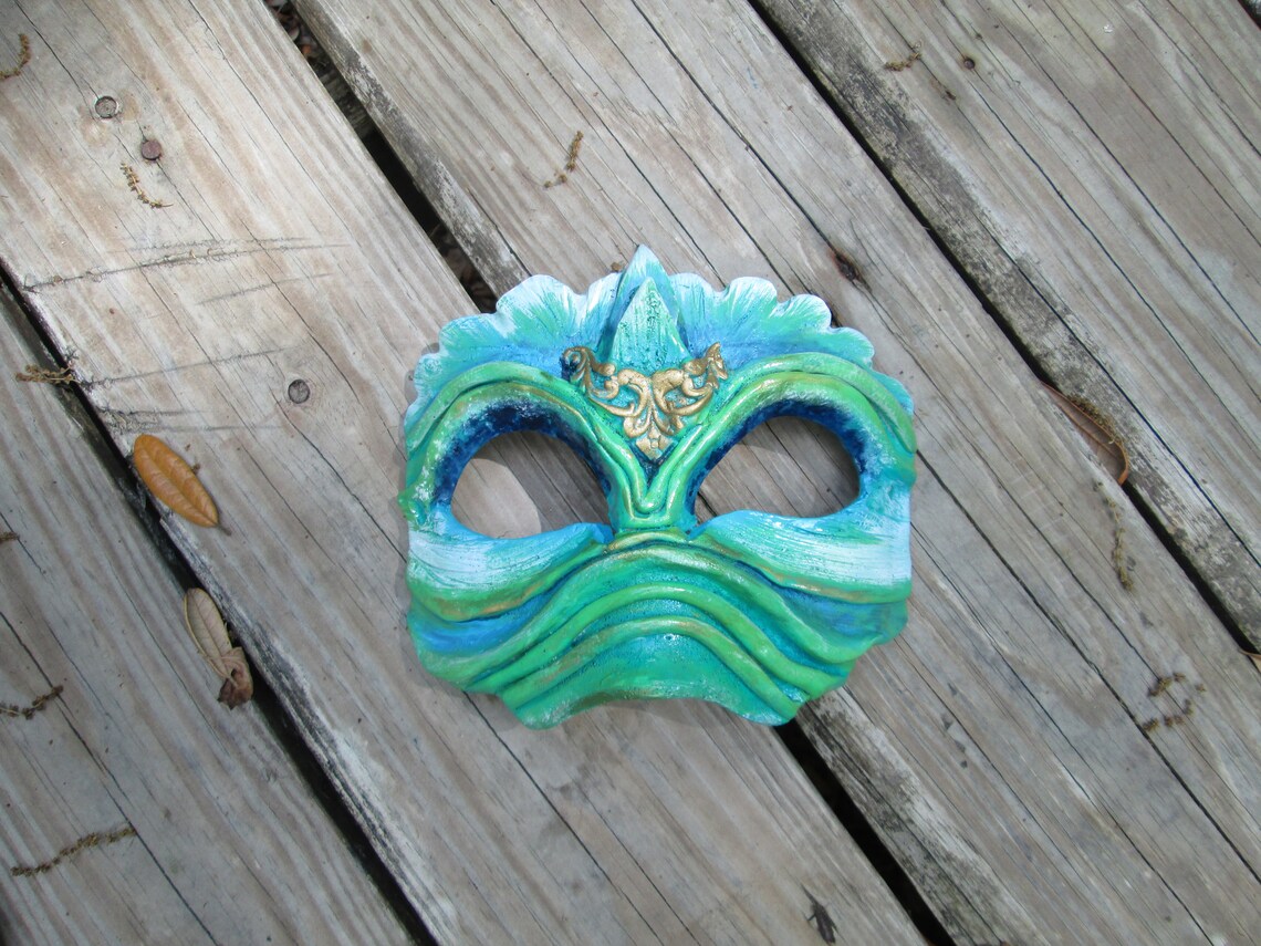 Merman Mermaid Green Lagoon Creature Mask Masquerade Mask - Etsy