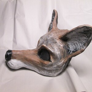 Coyote Mask, Animal Costume Mask, Spirit Mask, Desert, Masquerade Mask ...