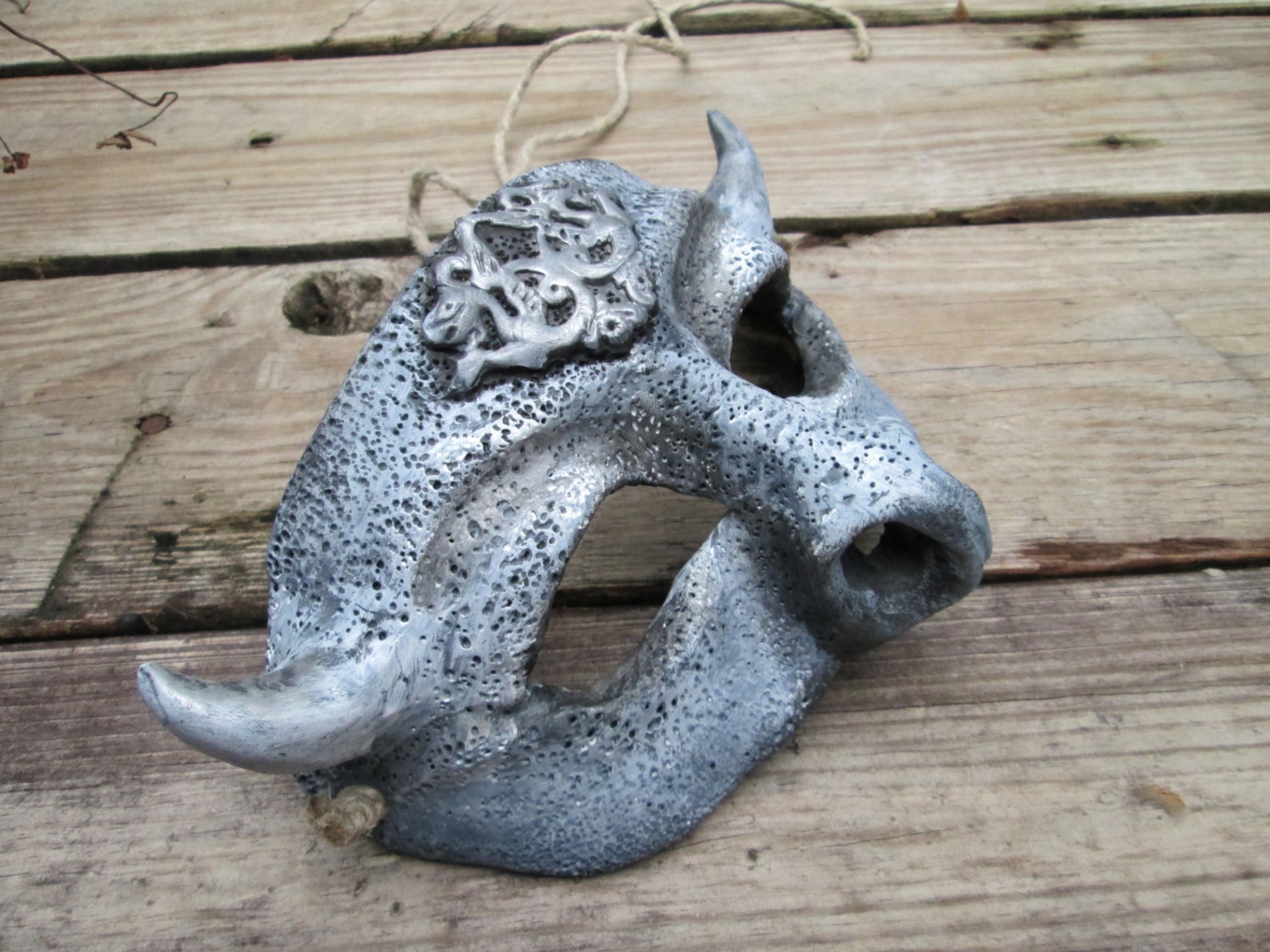 Handmade Resin Gargoyle Mask: Stone Look Medieval Costume - Etsy