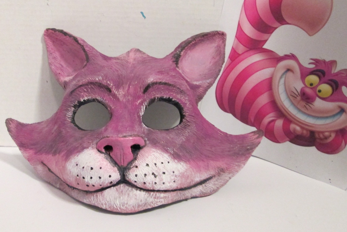 Classic Cheshire Cat Masquerade Mask Classic Alice in | Etsy