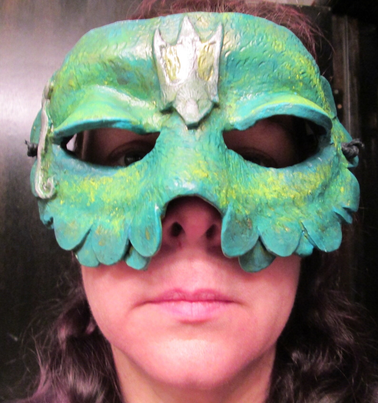 Merman Creature Mask Sea Green Masquerade Mask Costume | Etsy