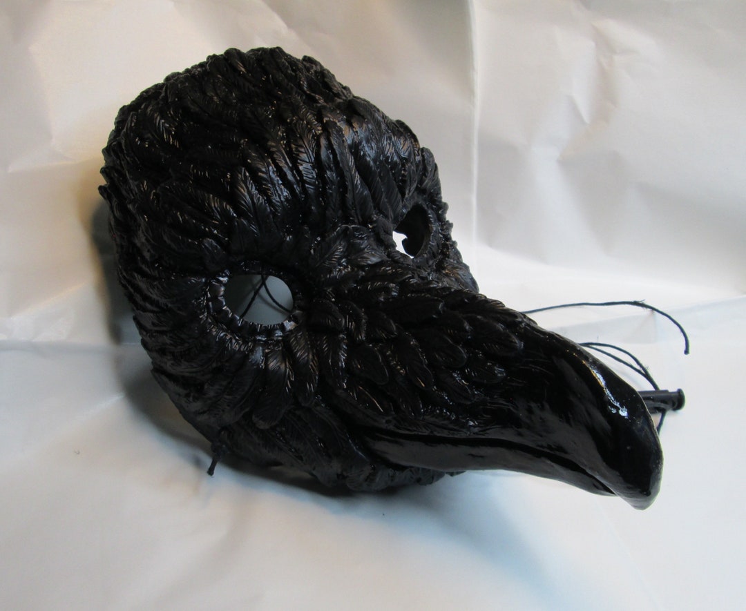 Raven, Realistic, Black Raven Mask, Nevermore, Poe, Black Bird, Crow ...