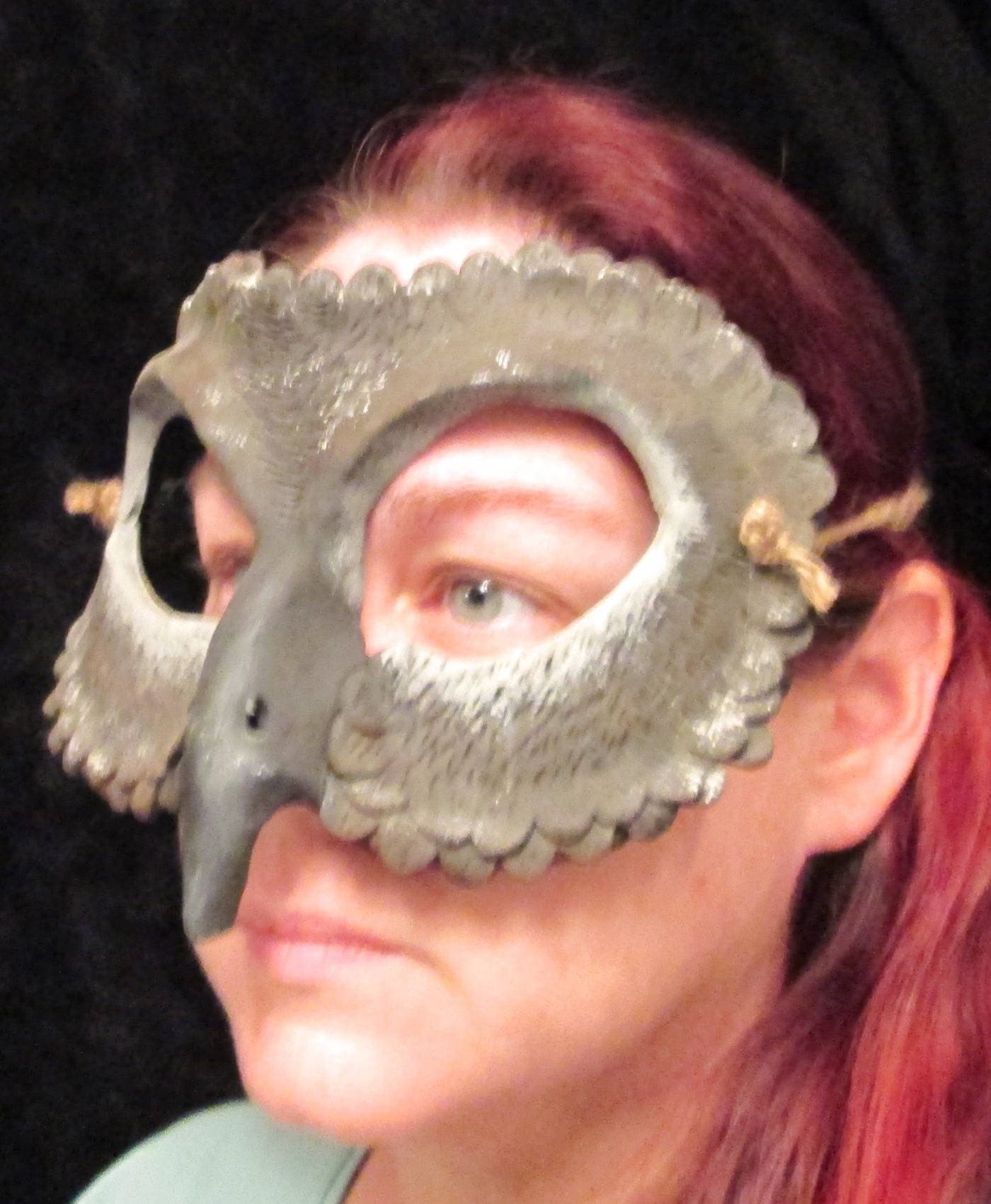 Fantasy Owl Mask Bird of Prey Mask Big Eyes Masquerade - Etsy