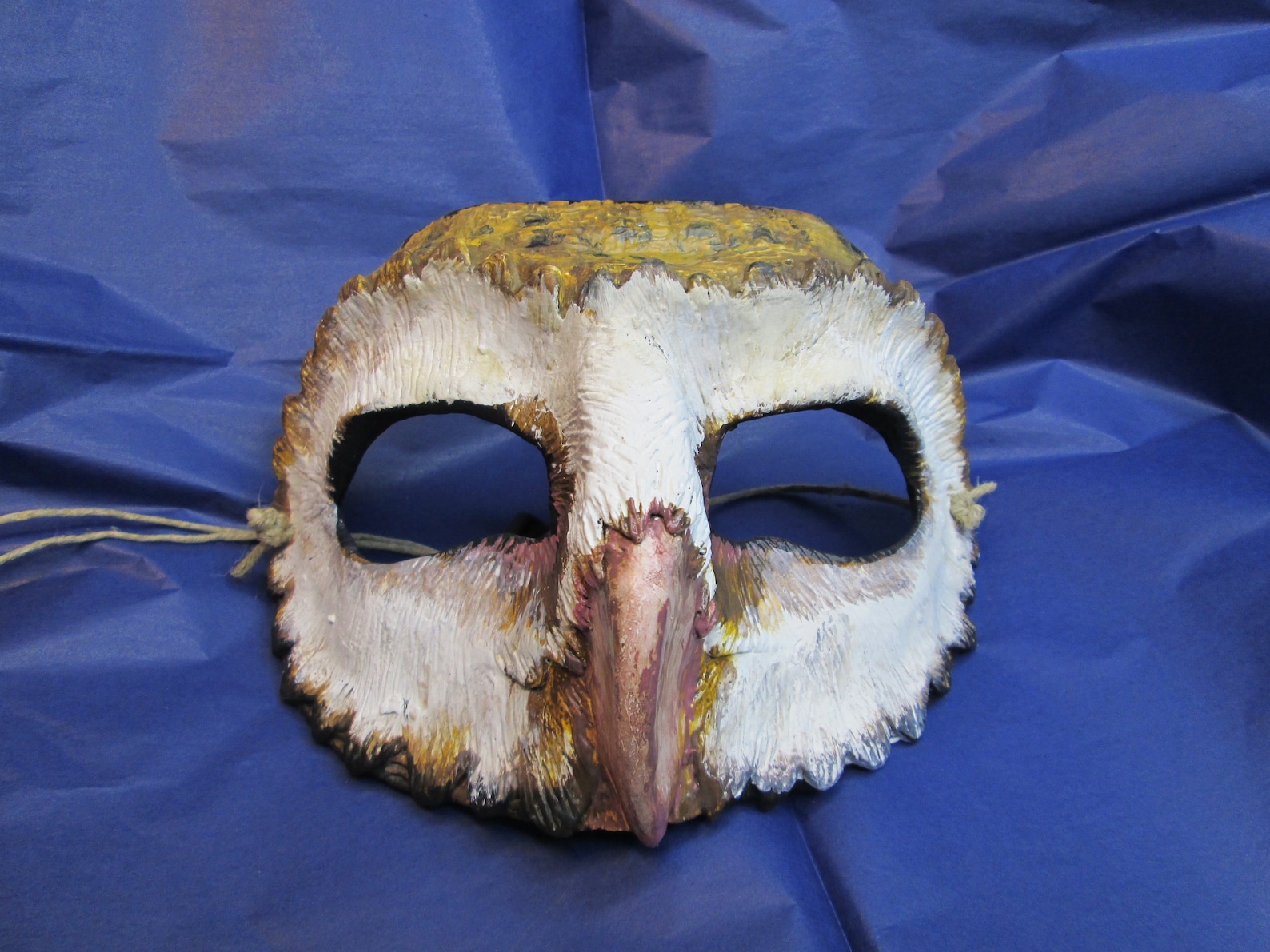 Snowy Barn Owl mask masquerade mask costume mask fantasy | Etsy